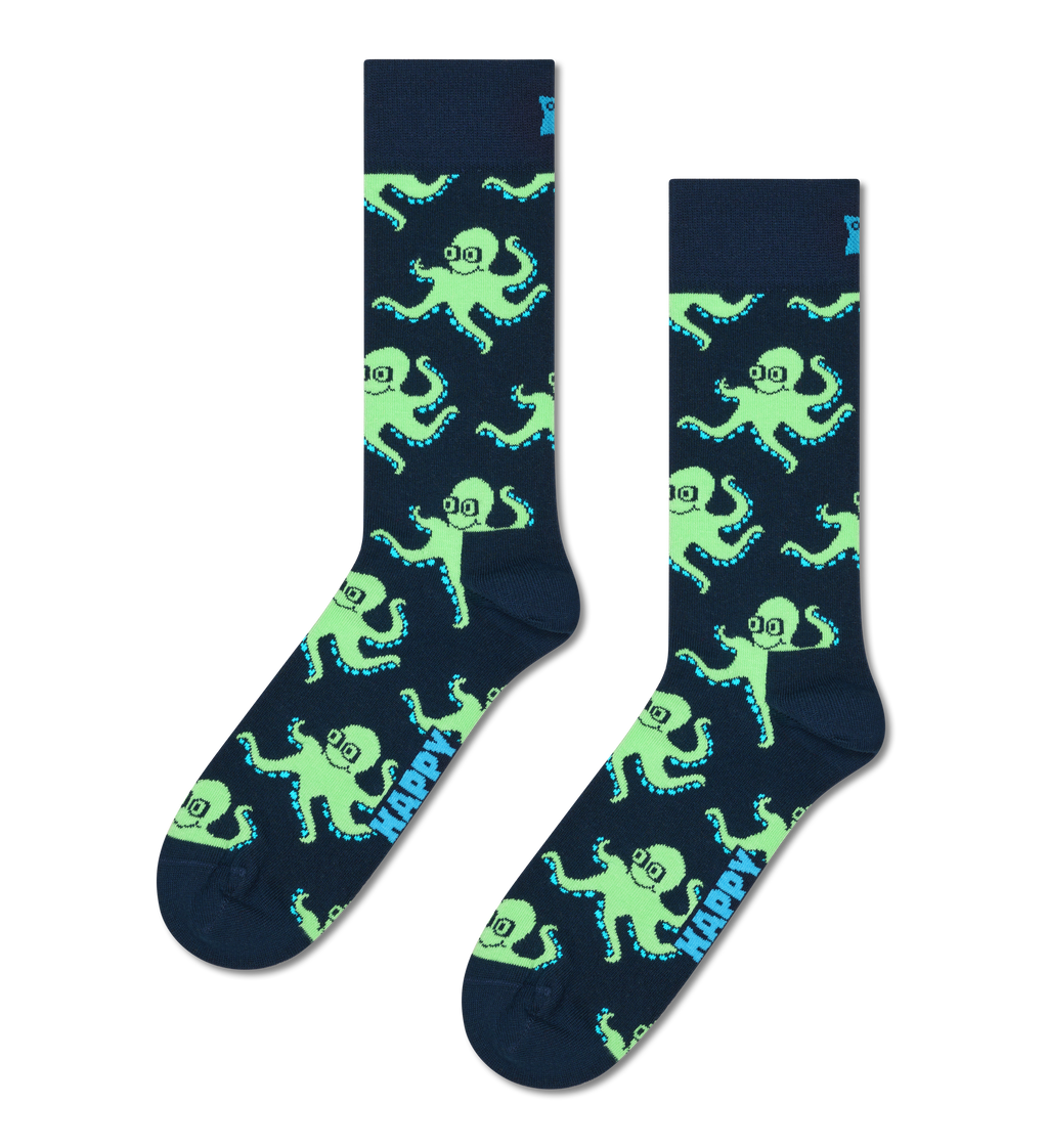 Navy Octopus Socks – Happy Socks