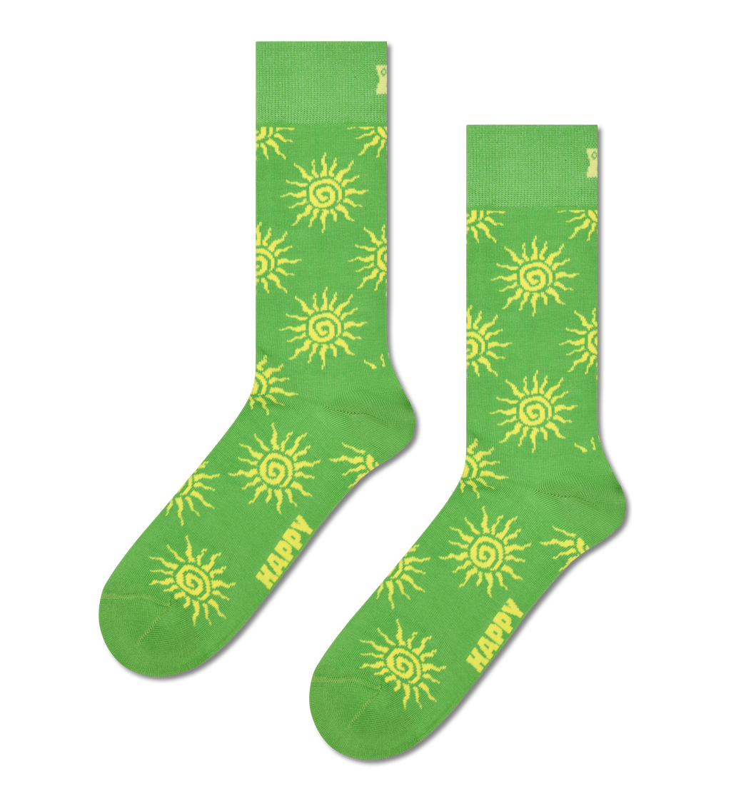 Green Sun Socks – Happy Socks