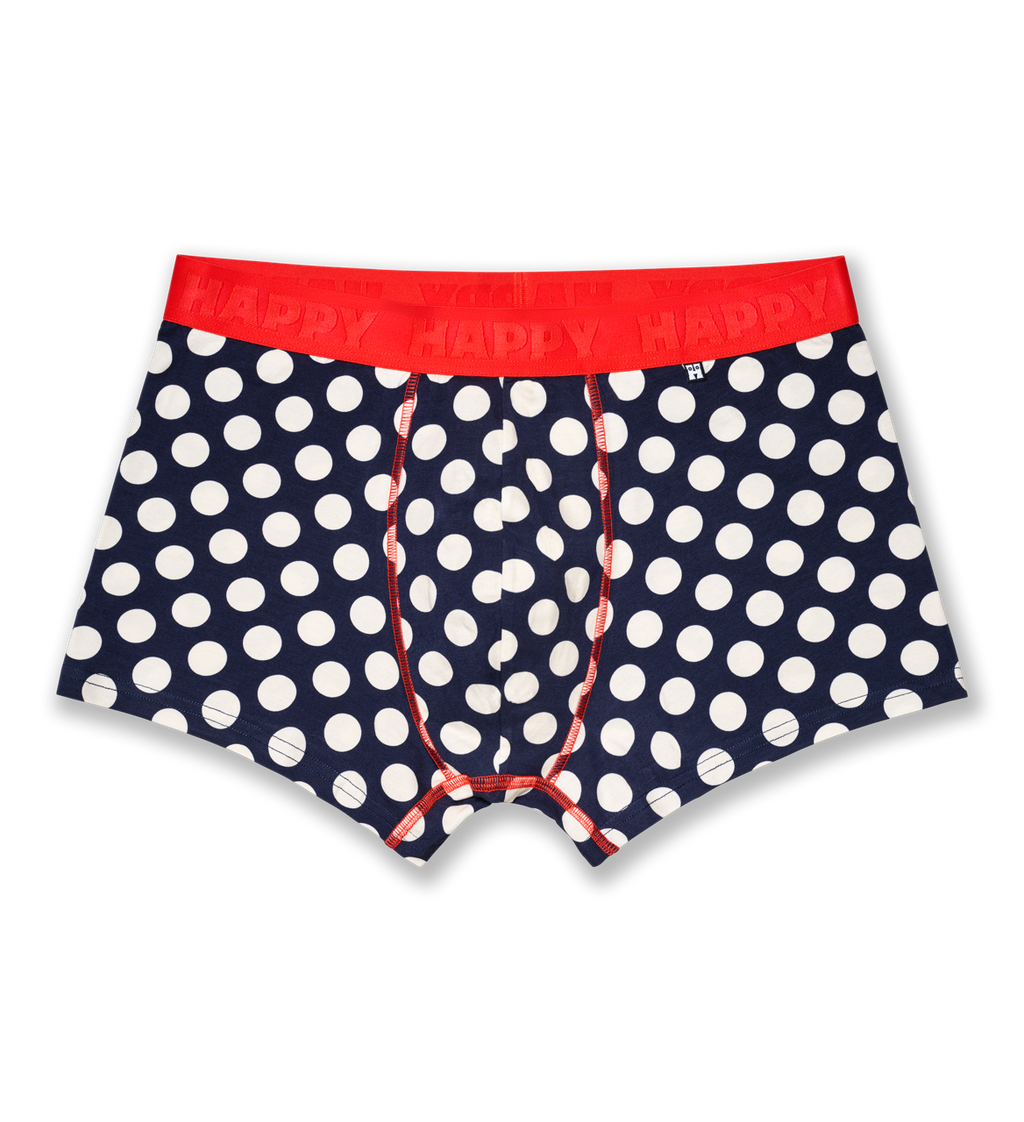 Men's Navy Big Dot Boxers - Happy Socks