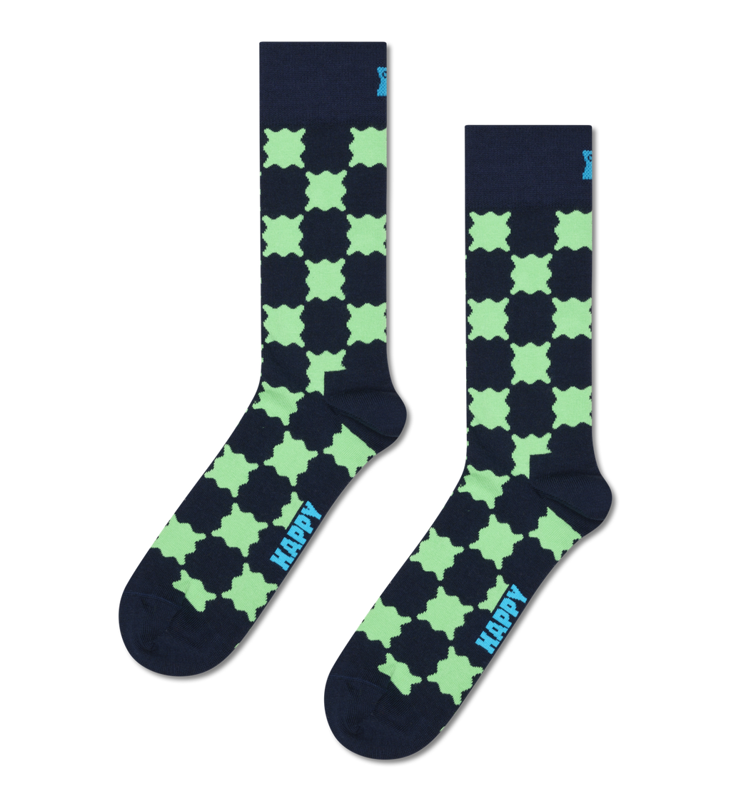 Wobbly Check Sock – Happy Socks